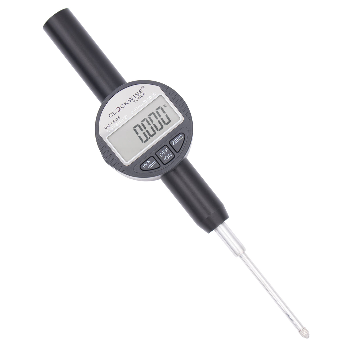 Clockwise Tools DIGR-0205 Electronic Digital Indicator Inch/Metric Con