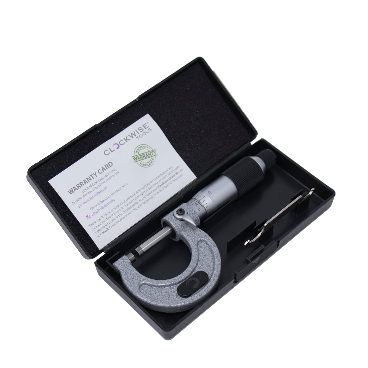 Clockwise Tools MMTR-01 Micrometer 0-1" 50pcs (CHI)