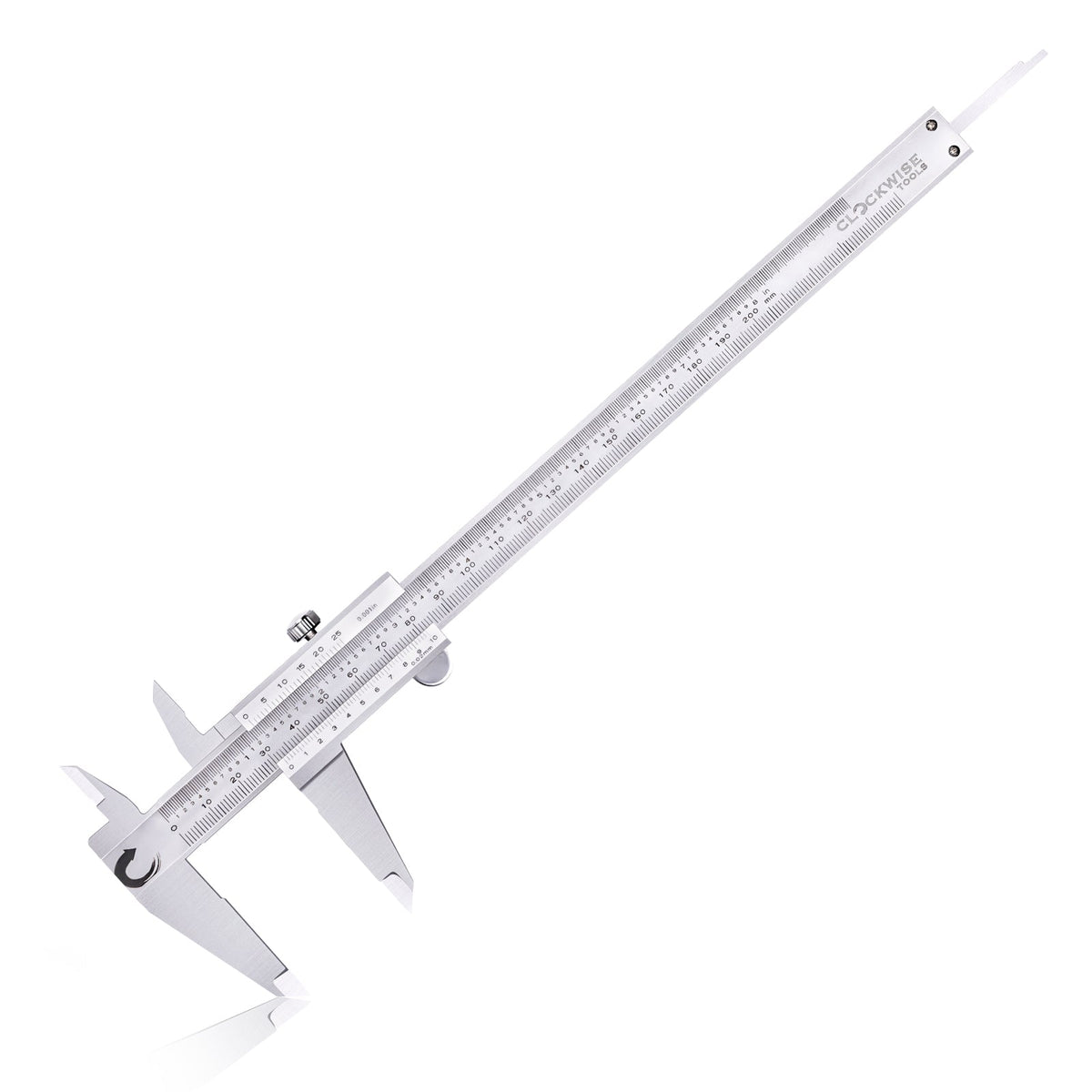 Clockwise Tools DVLR-0805D Vernier Caliper 8 inch 40pcs