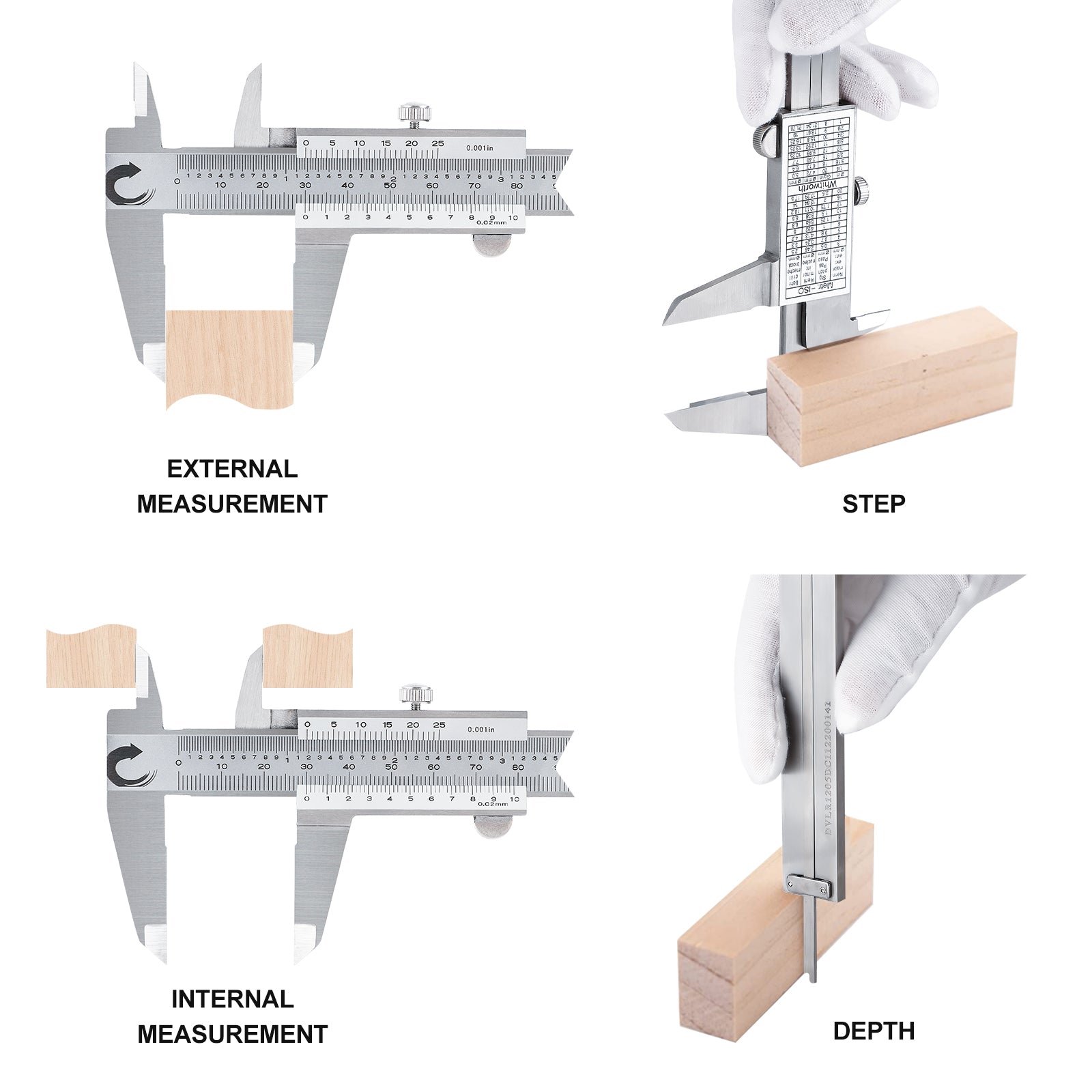 Clockwise Tools DVLR-0605D Vernier Caliper 6 inch