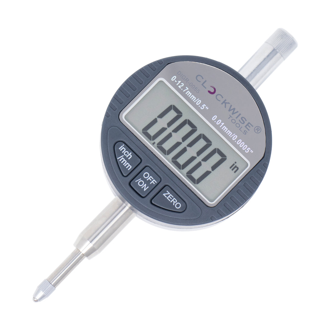 Clockwise Tools DIGR-0055 Digital Indicator 0-0.5"/12.7mm